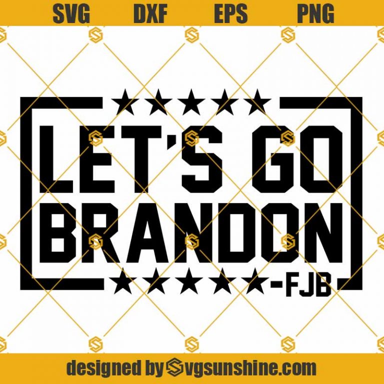 Let's Go Brandon FJB SVG, Brandon Silhouette SVG Cut Files, Digital ...