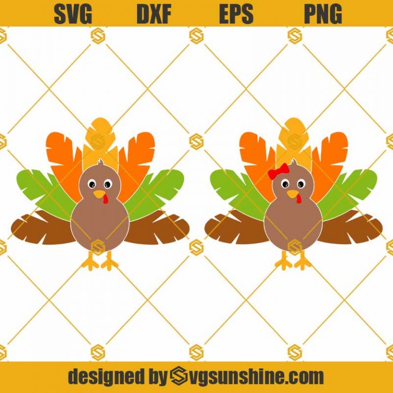 Turkey SVG Bundle, Thanksgiving Turkey Svg, Fall Svg, Thanksgiving Svg ...
