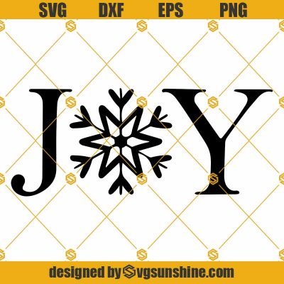 Christmas Joy SVG PNG, Joy Snowflake SVG, Christmas SVG, Winter SVG ...