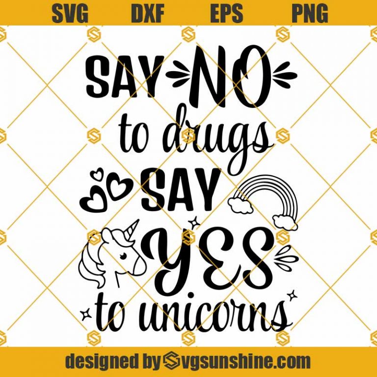 Say No To Drugs SVG PNG DXF EPS, Red Ribbon Week SVG