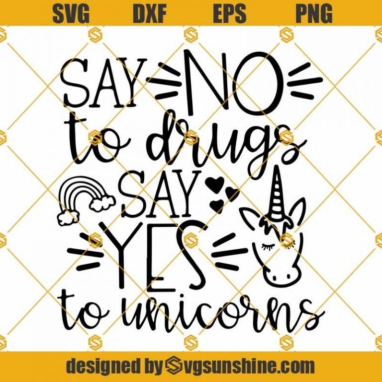 Say No To Drugs SVG PNG DXF EPS, Red Ribbon Week SVG