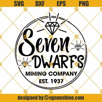 Seven Dwarfs SVG, Snow White SVG, Snow White And The Seven Dwarf SVG