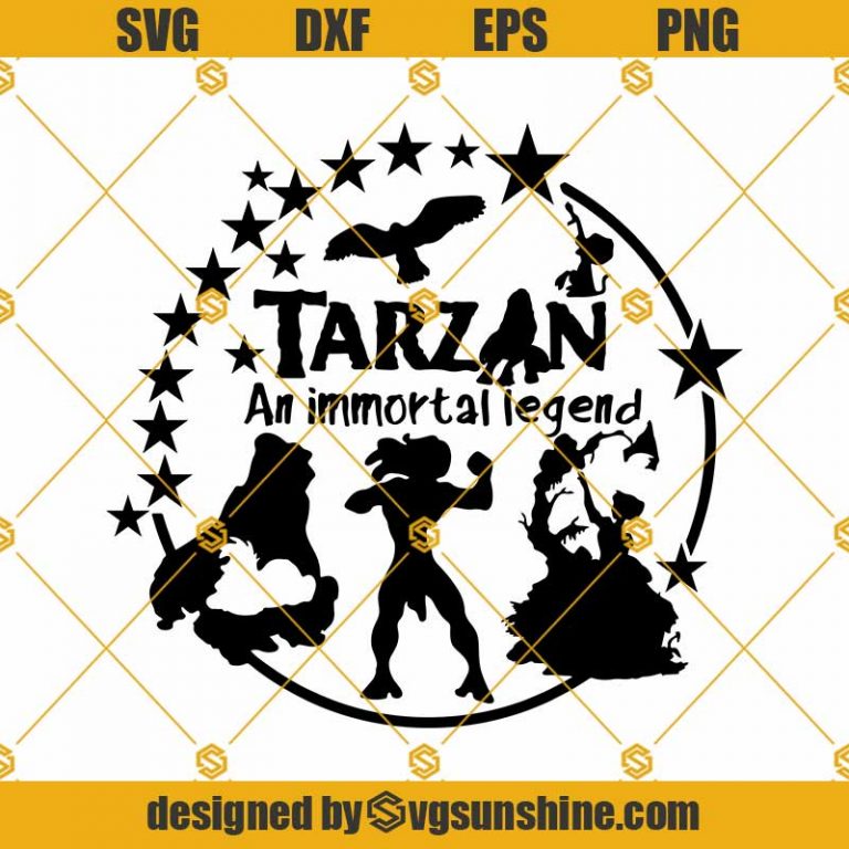 Tarzan SVG, Kala SVG, Tarzan Cartoon SVG, Baby Tarzan SVG, Tarzan cut ...