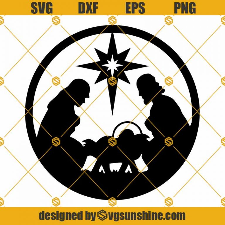 Christmas Nativity Scene SVG, Christmas Nativity Cut File, Christmas ...