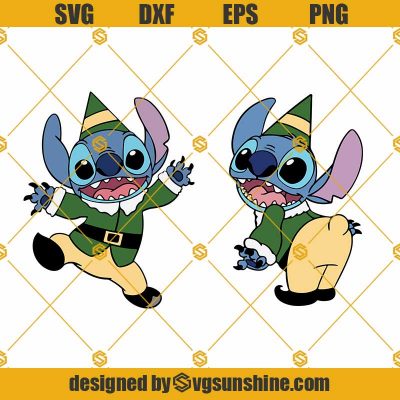 Christmas Stitch Elf SVG Bundle, Christmas Stitch SVG, Elf SVG, Stitch ...