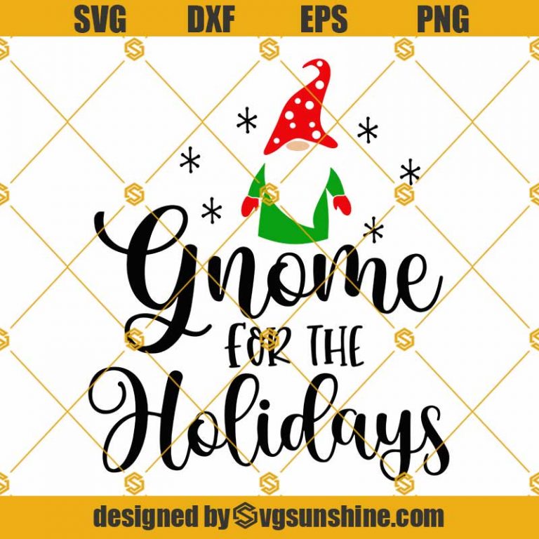 Merry Christmas Gnomes SVG, Gnome Christmas SVG Files For Cricut Silhouette