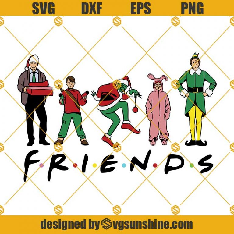 Friends Christmas Movie Characters SVG, Christmas Friends SVG ...