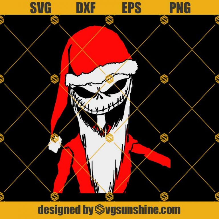 Jack Sandy Claws SVG, Jack Skellington as Sandy Claws SVG, Jack ...