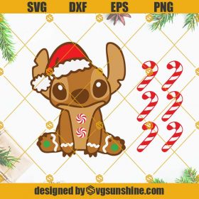 Gingerbread Stitch Christmas SVG, Lilo & Stitch Christmas SVG, Funny ...