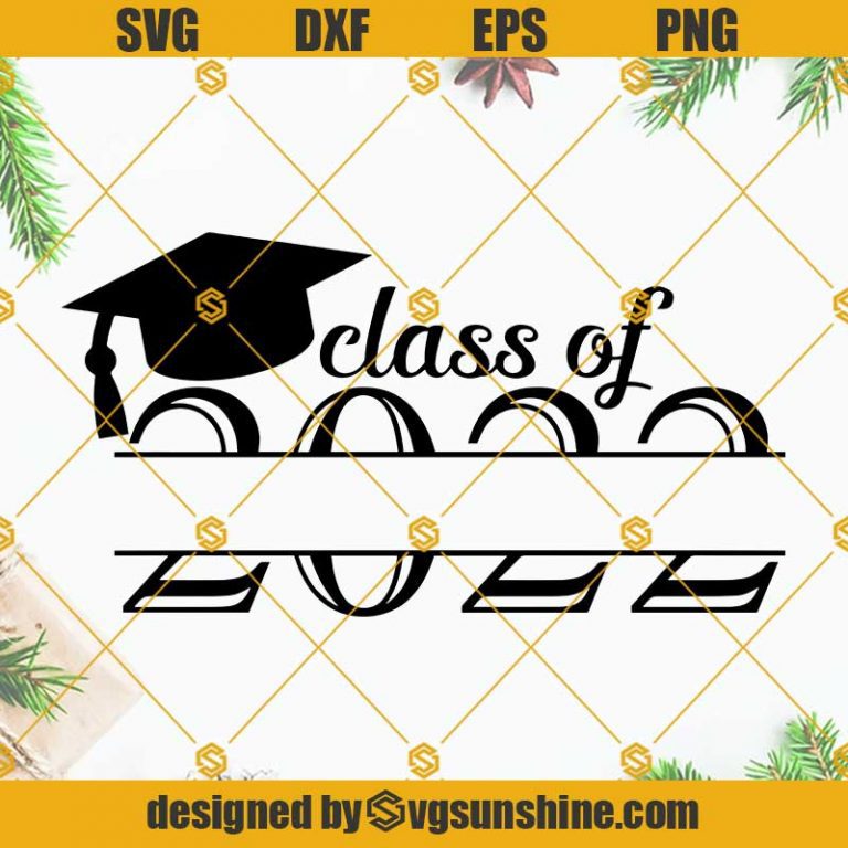 Class Of 2022 Split Monogram SVG, Senior 2022 SVG, Personalized ...