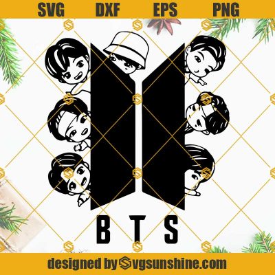 BTS SVG, BTS Logo SVG, Bangtan Boys SVG, BTS Silhouette, Kpop SVG, BTS ...