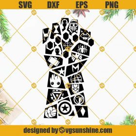 Avengers Gauntlet SVG, Avengers SVG Cut File Cricut