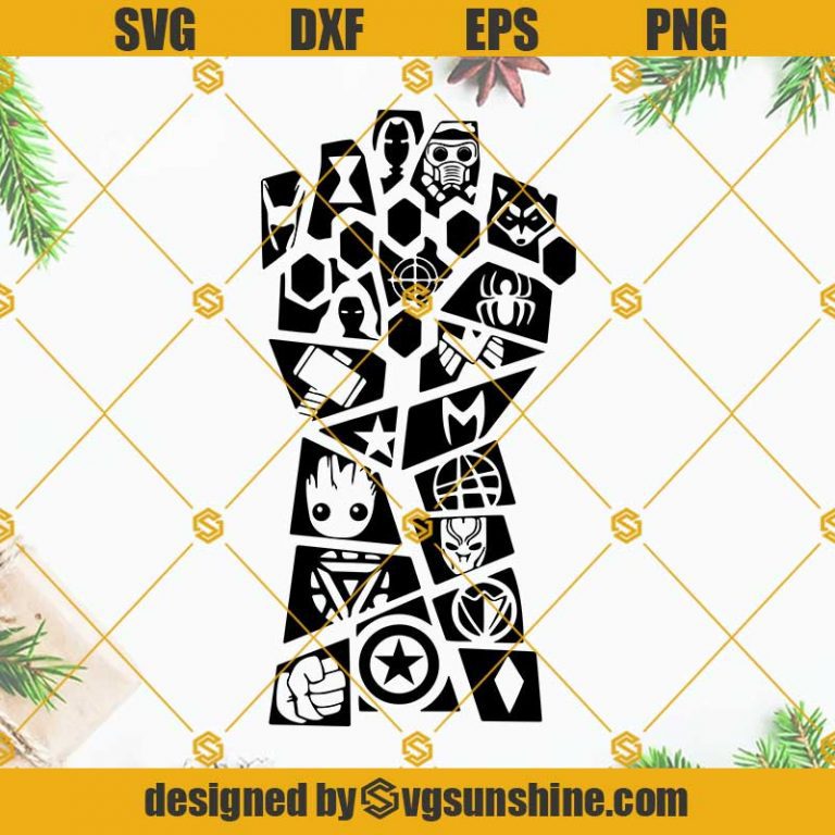 Avengers Gauntlet SVG, Avengers SVG Cut File Cricut