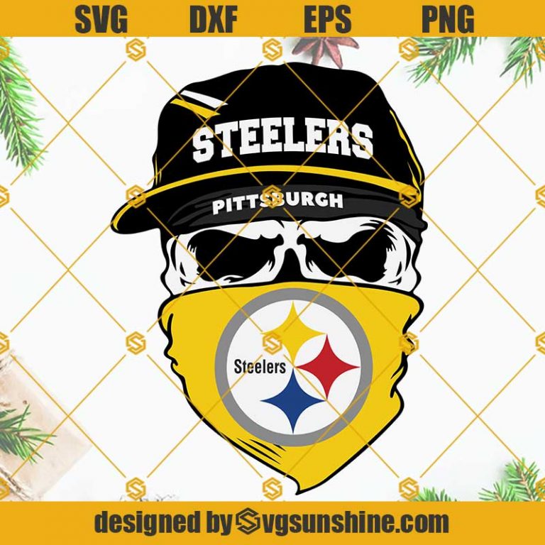 Pittsburgh Steelers Skull SVG, Steelers SVG, Football SVG, Pittsburgh ...