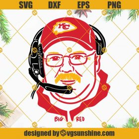 Andy Reid SVG, Chiefs SVG, Coach Reid SVG, KC Chiefs Coach SVG, Kansas ...