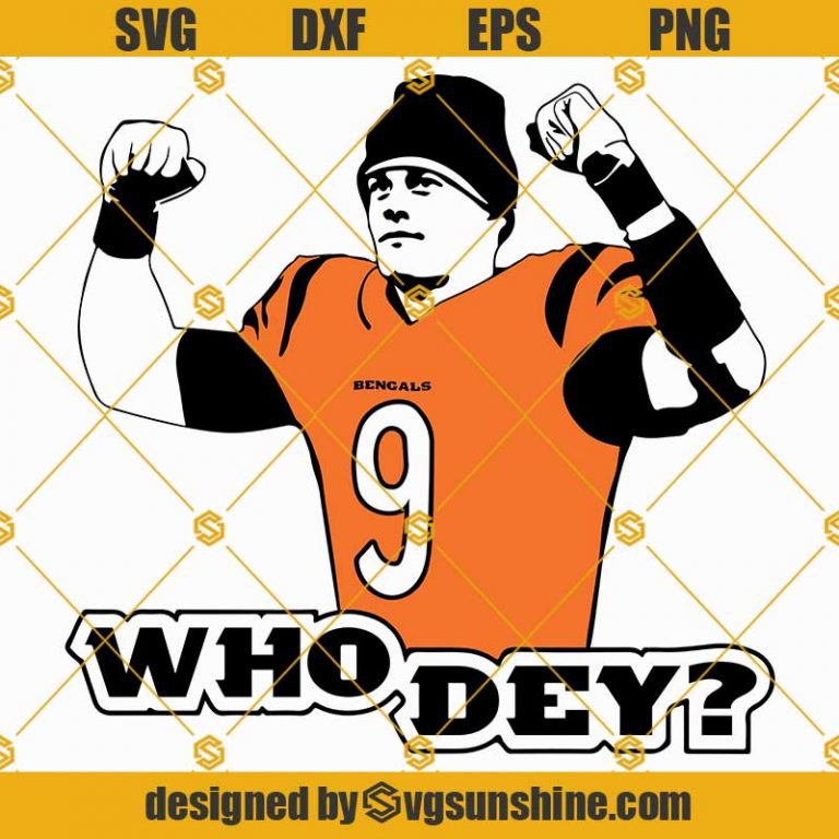 Joe Burrow SVG PNG, Burrow SVG, Cincinnati Bengals SVG, Joe Burrow ...