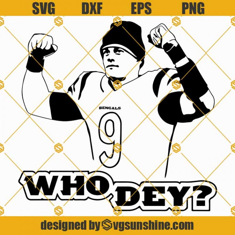 Joe Burrow SVG PNG, Burrow SVG, Cincinnati Bengals SVG, Joe Burrow ...