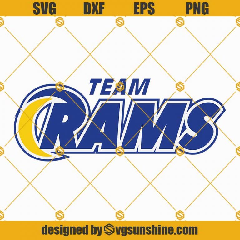 Team Rams SVG PNG DXF EPS Digital Download, Rams SVG, Rams Cricut, La ...