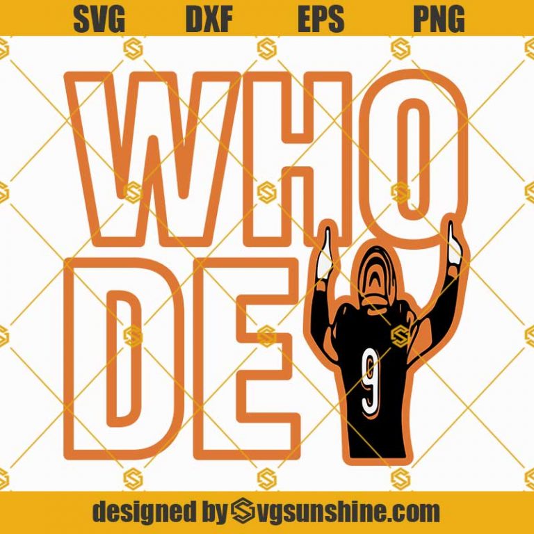 Who Dey SVG Cut Files, Who Dey Cricut Silhouette Vector Clipart