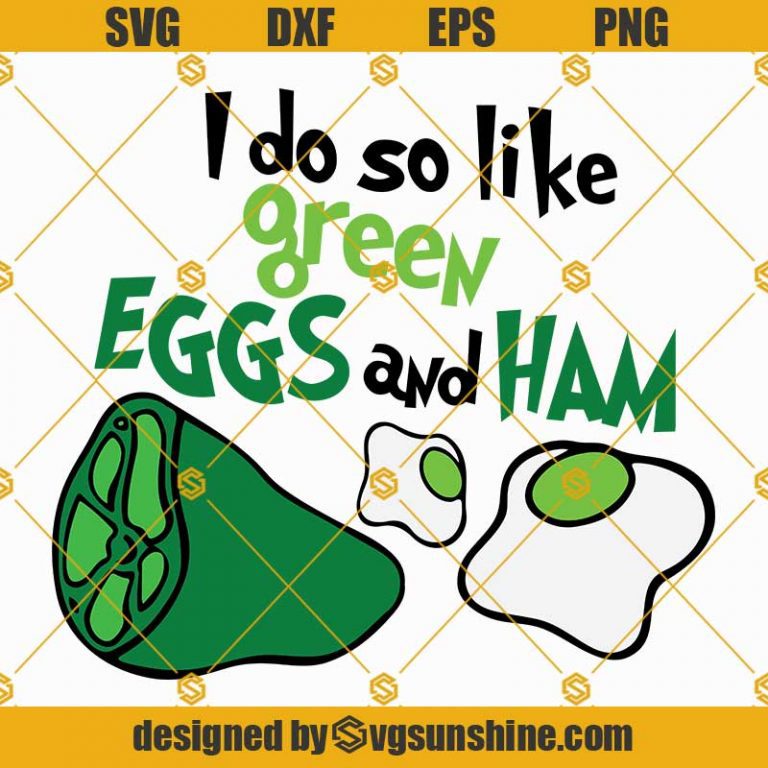 Green eggs and ham svg, I do not like green eggs and ham svg, dr seuss ...