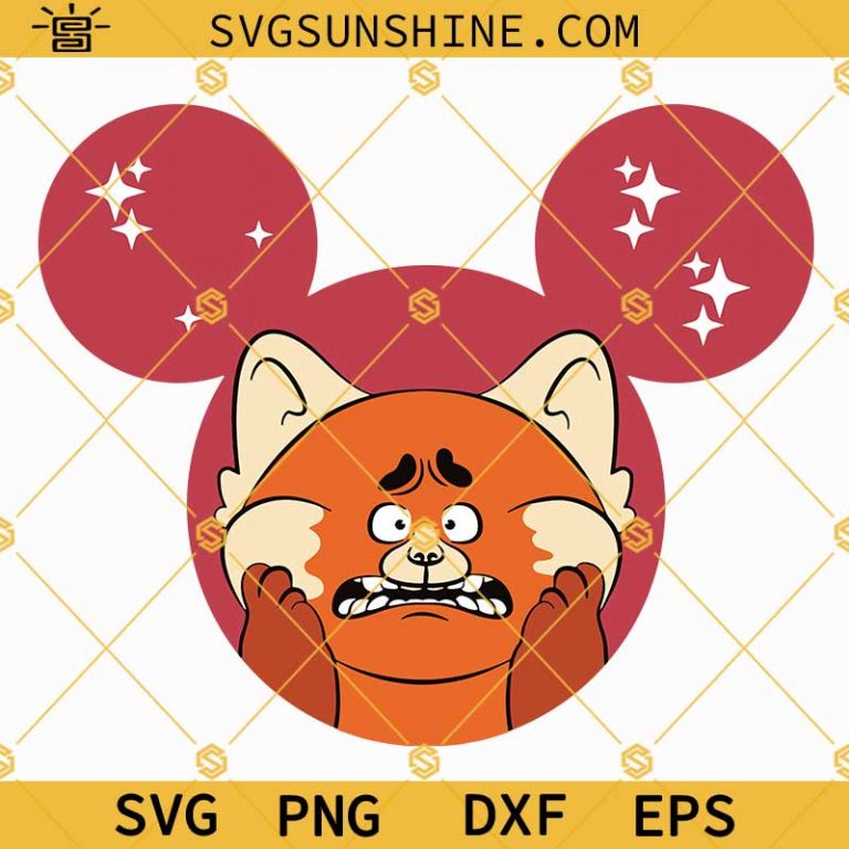 Turning Red Mouse Ears SVG, Turning Red SVG, Panda Meilin SVG, Mei Lee ...