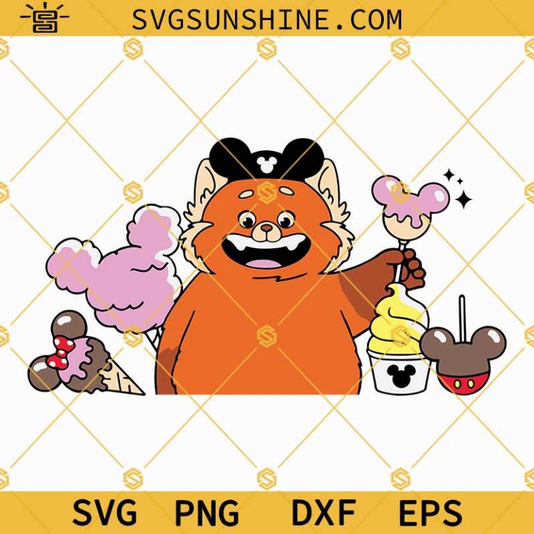 Turning Red SVG Disneyland Snacks SVG Cricut