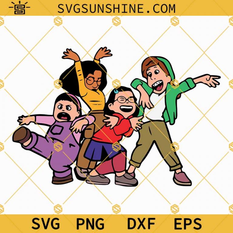 Turning Red Characters SVG PNG DXF EPS Digital Download
