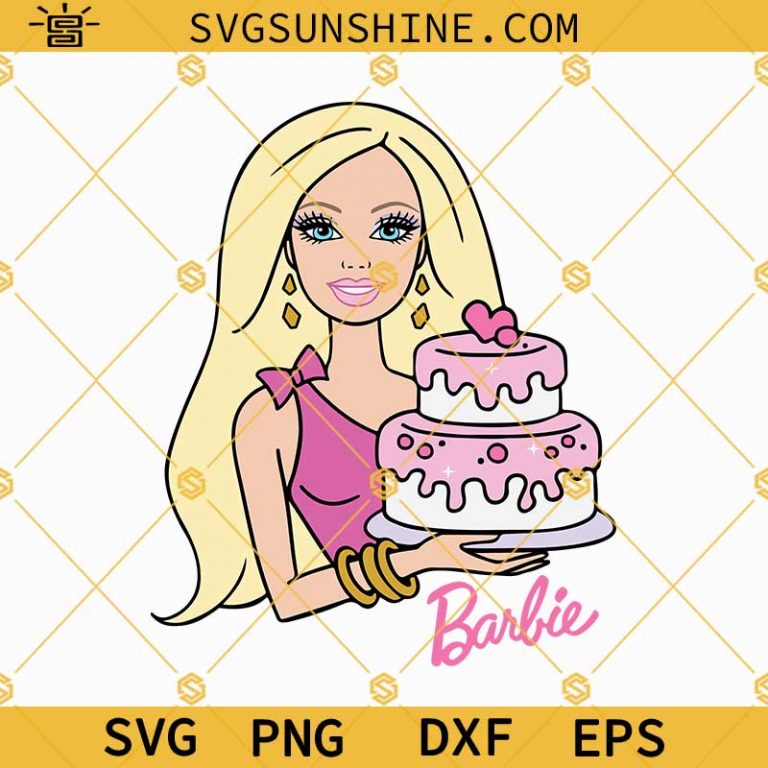 Barbie Birthday Girl SVG, Happy Birthday Barbie SVG, Barbie SVG ...