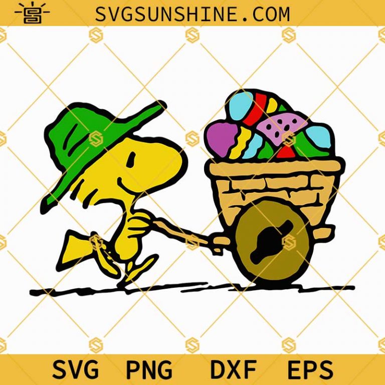 Woodstock Snoopy Easter Eggs Svg, Woodstock Svg, Easter Eggs Svg