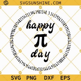 Pi Day SVG Digital, Happy Pi Day Math Teacher SVG PNG DXF EPS Cut Files ...