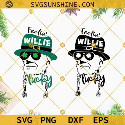 Feelin Willie Lucky SVG Bundle, St Patrick's Day Svg, Willie Nelson ...
