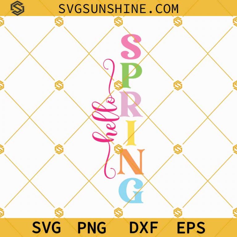 Hello Spring Bundle SVG, Welcome Spring SVG, Flower SVG, Hello Spring ...