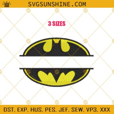 Batman Logo Monogram Embroidery Designs, Batman Logo Embroidery Design ...