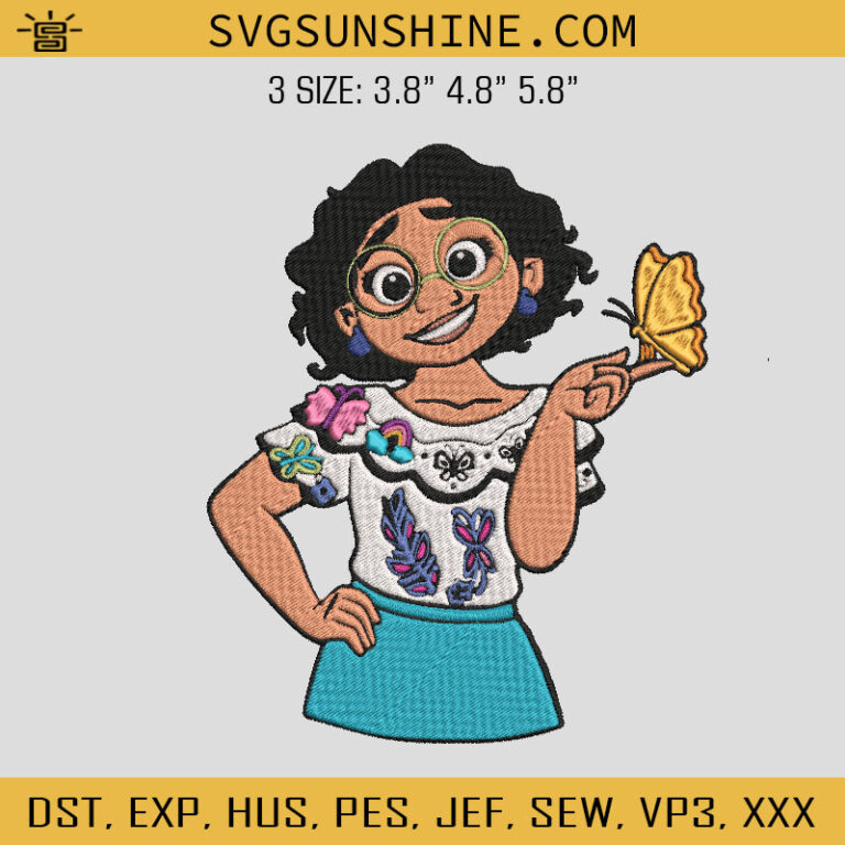 Encanto Mirabel Embroidery Designs, Disney Encanto Mirabel Madrigal ...