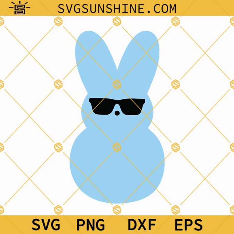 Peep Svg, Peep with Sunglasses Svg, Cool Easter Peep Svg, Cool Peep Cut ...