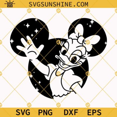 Daisy Duck SVG PNG DXF EPS Vector Clipart, Disneyland Ears SVG Cut file ...