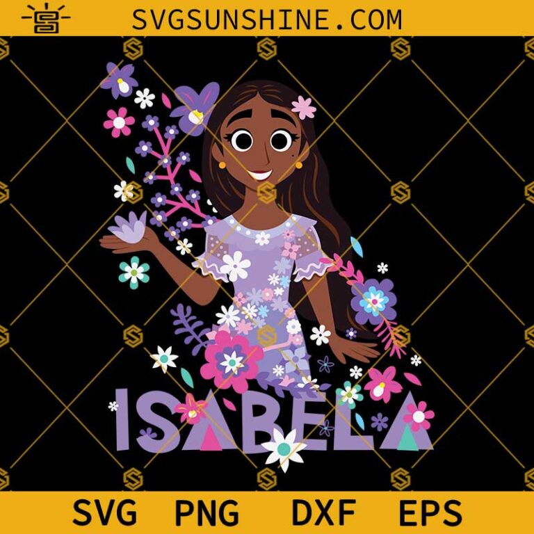 Disney Encanto Isabela Madrigal Floral SVG, Encanto SVG, Isabela SVG ...