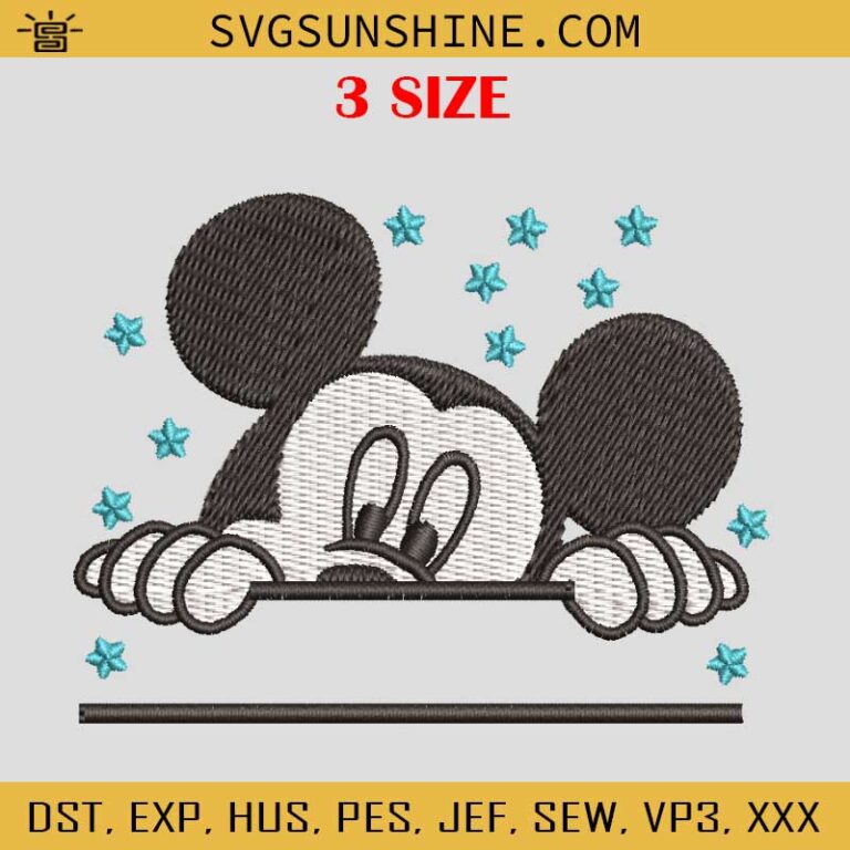 Mickey Mouse Embroidery Design, Mickey Mouse Embroidery Files, Mickey ...