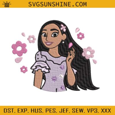Disney Encanto Isabela Madrigal Embroidery Designs, Encanto Embroidery ...
