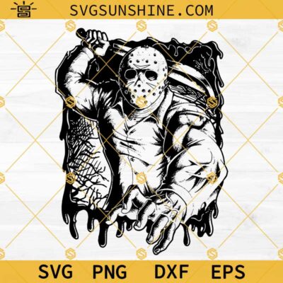 Friday the 13th SVG, Jason Voorhees SVG, Horror Movie Killers SVG ...