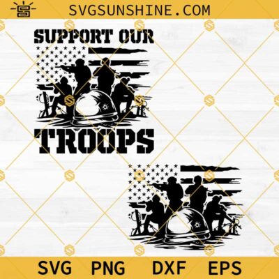 Soldier Battle Scene SVG Bundle, Support Our Troops SVG, US Veteran SVG ...