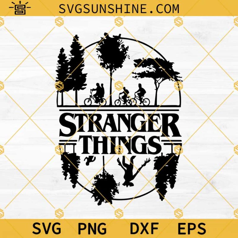 Stranger Things Logo SVG PNG DXF EPS Cricut Silhouette Bundle