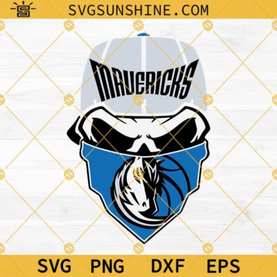Dallas Mavericks Skull SVG, Dallas Mavericks Basketball SVG, NBA Dallas ...