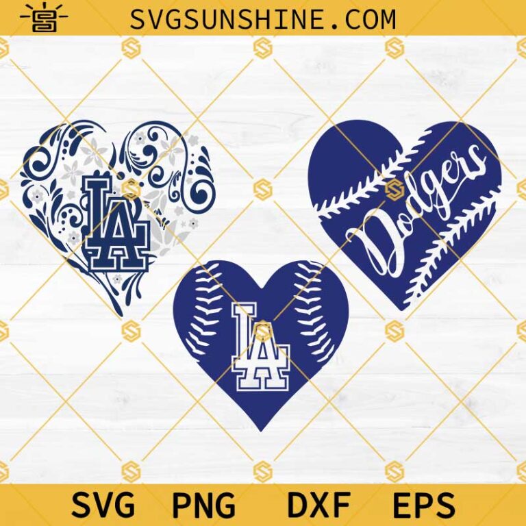 LA DODGERS SVG BUNDLE, Dodgers Heart SVG, Los Angeles Dodgers SVG PNG ...
