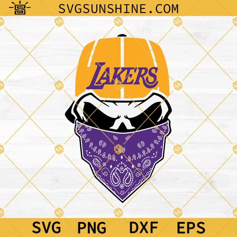 Lakers Skull SVG, La Lakers SVG, Lakers SVG, Los Angeles Lakers SVG PNG ...