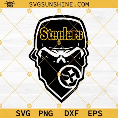 PITTSBURGH STEELERS SKULL SVG, Steelers SVG, Pittsburgh Steelers SVG ...