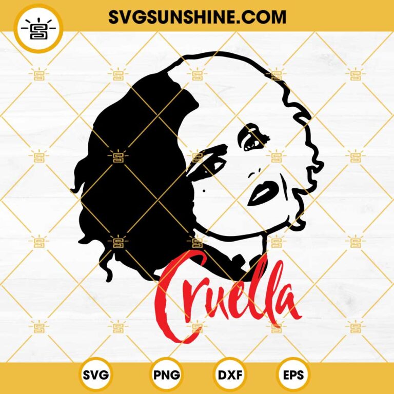Cruella Logo SVG, Disney Cruella Logo Cut files SVG PNG DXF EPS