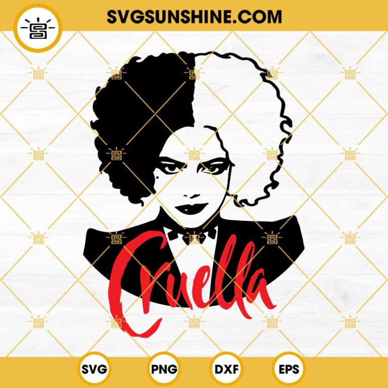 Cruella Coffee SVG, Cruella De Vil Disney SVG, Cruella SVG