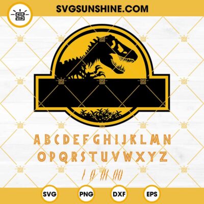 Jurassic World Blank Logo Svg, Jurassic Park Template Logo Svg ...