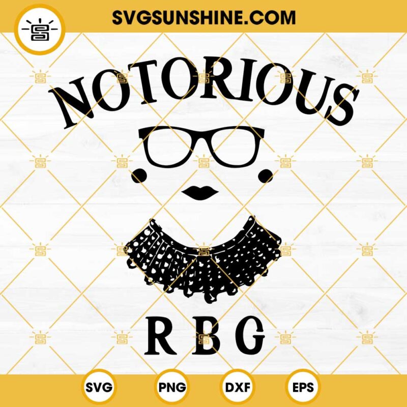 Notorious RBG SVG, Ruth Bader Ginsburg SVG, RBG SVG